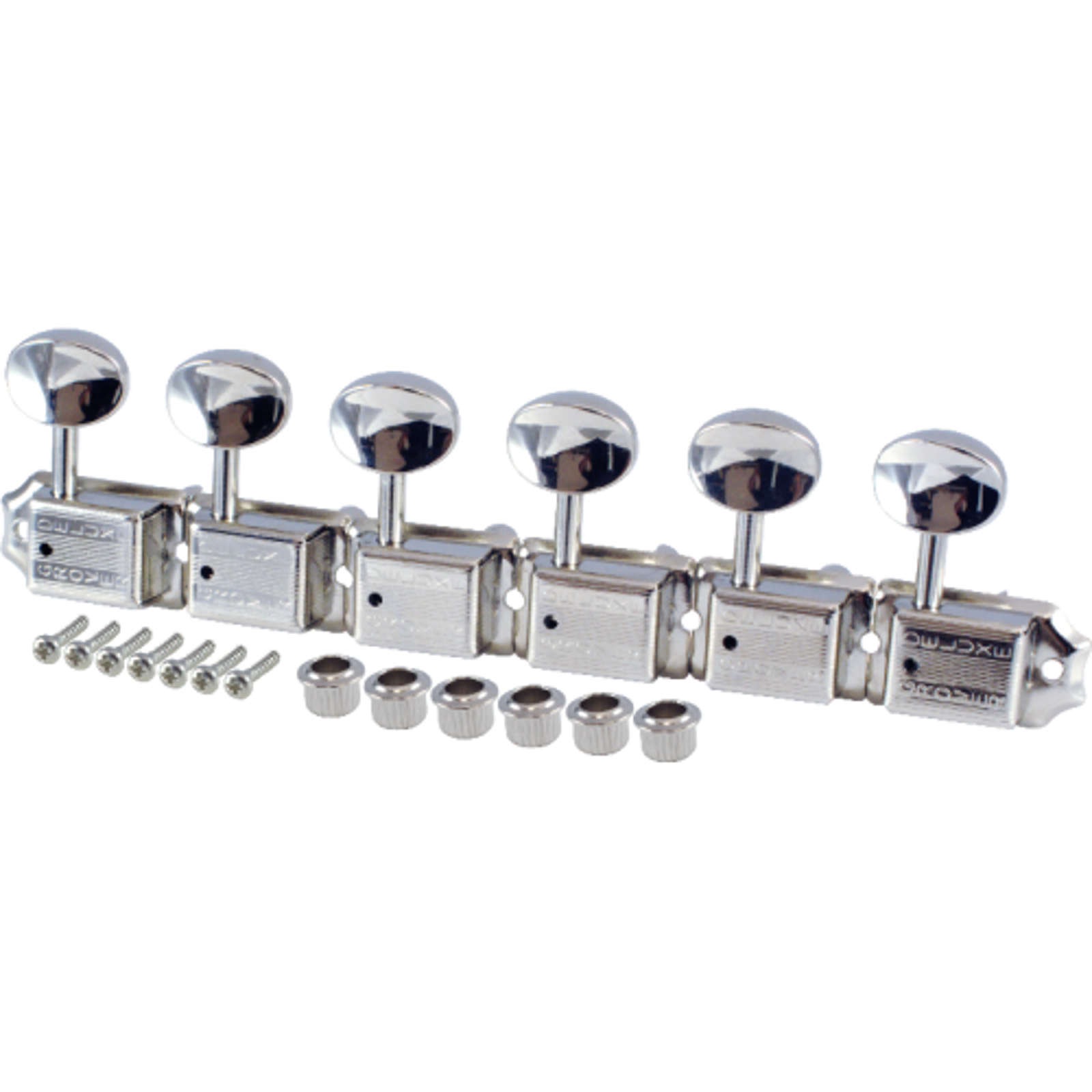 GROVER Tuners, Deluxe Guitar, Vintage, Nickel, 6 in line - Tónastöðin ...