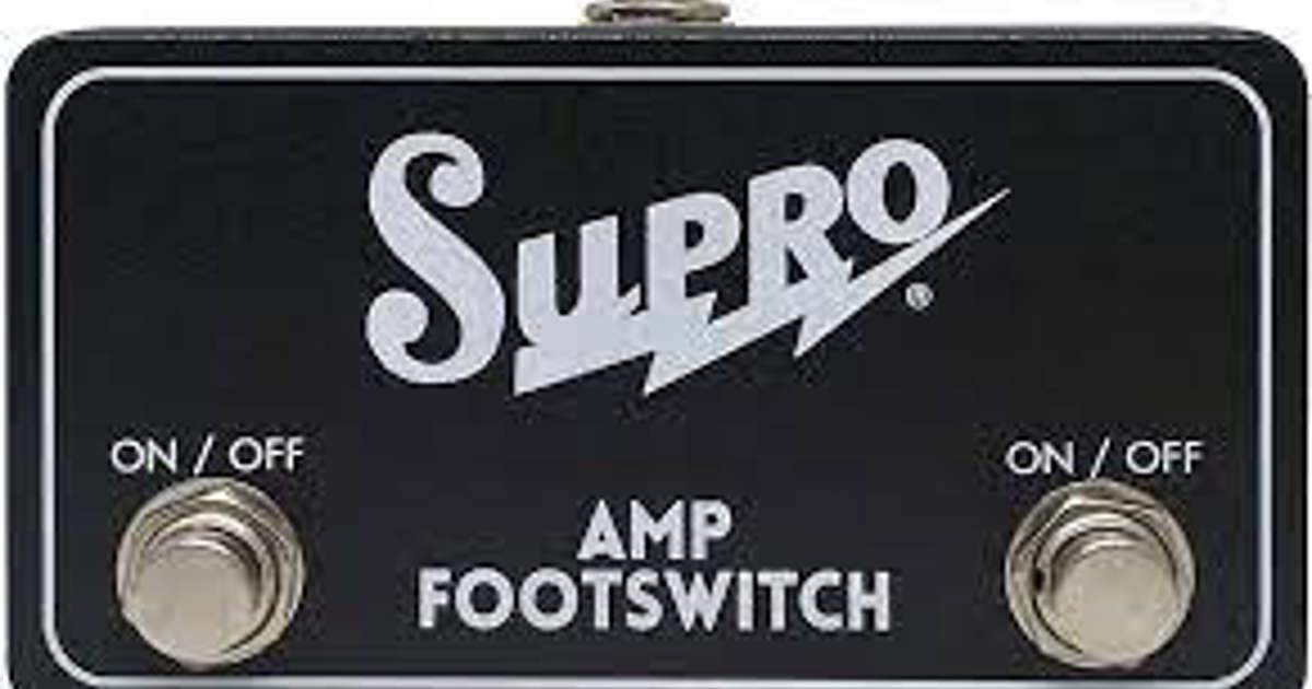 Supro SF2 Dual Tremolo & Reverb Footswitch - Tónastöðin - Allt fyrir ...