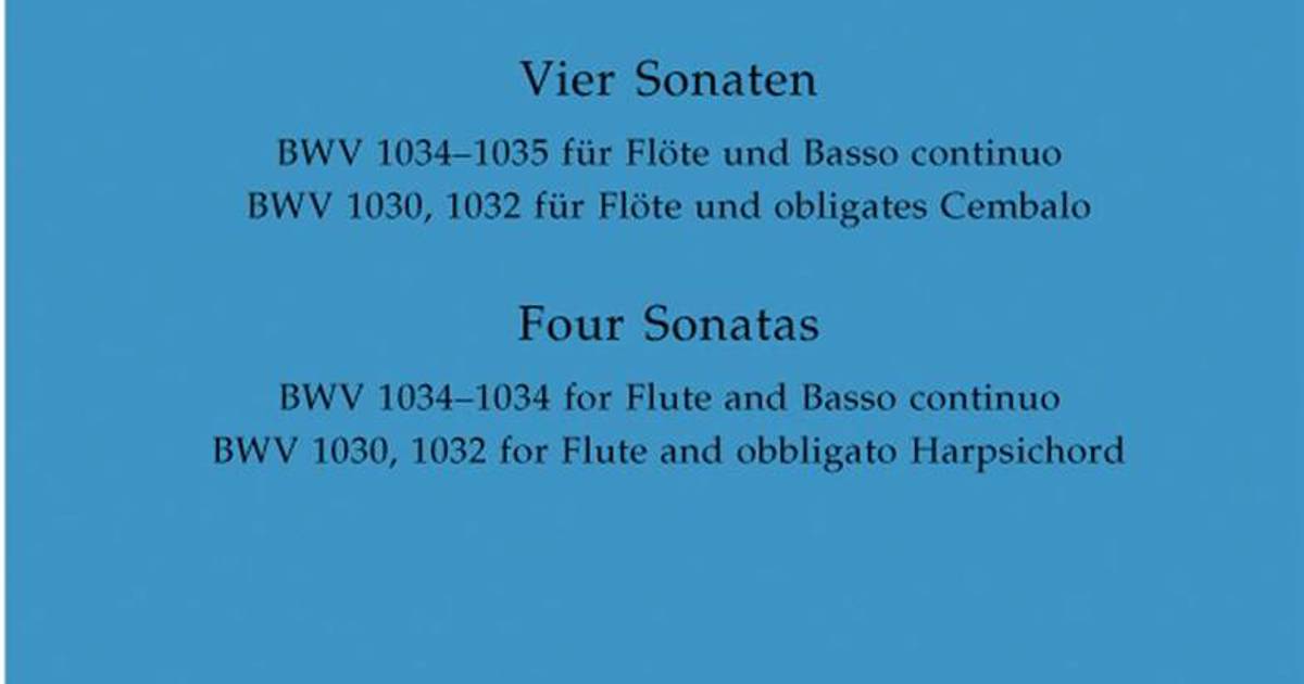 Bach: Four Flute Sonatas - Tónastöðin - Allt fyrir tónlistarmanninn
