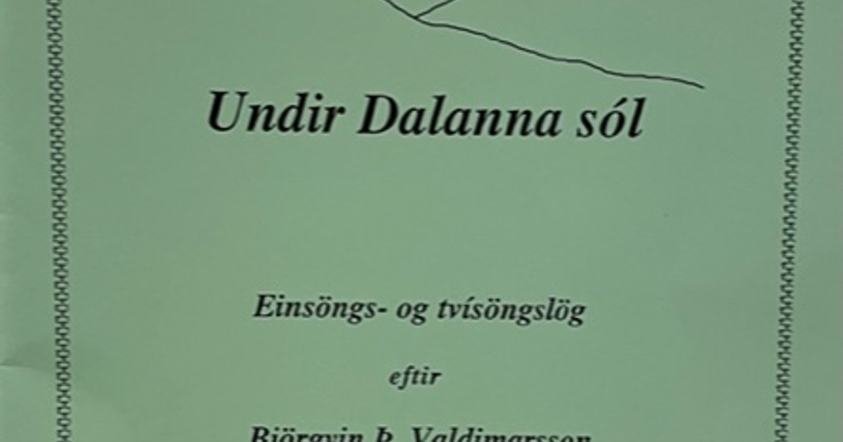 Undir Dalanna sól - Tónastöðin - Allt fyrir tónlistarmanninn