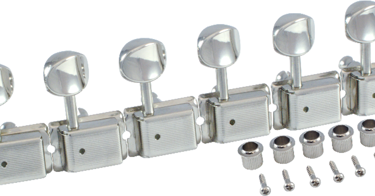 GOTOH Tuners, SD91, Vintage Style, staggered posts, Nickel - Tónastöðin ...